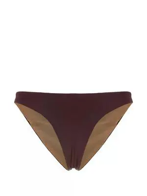 MAISON ANAMI Reversible Bikini Bottoms - Brown