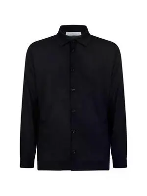 LARDINI Long-sleeve Buttoned Shirt - Blue