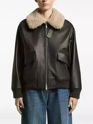 Peserico Shearling-collar Bomber Jacket