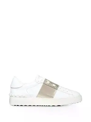 Valentino Garavani Open Leather Sneakers - White