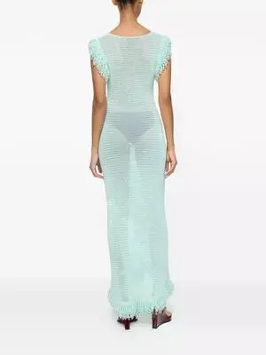 Paris Georgia Fringed Fishnet Dress