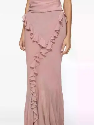 Paris Georgia Ruffled Maxi Skirt