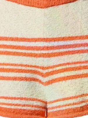 Perfect Moment Schild Cotton Knit Shorts - Orange