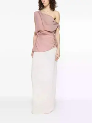 Paris Georgia One-shoulder Ruched Top