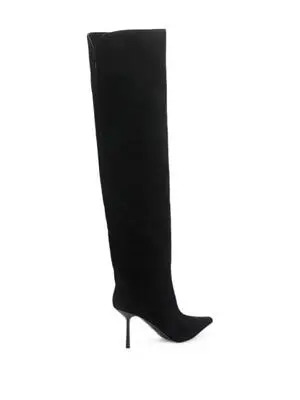 LE SILLA Bella Over-the-knee Suede Boots - Black