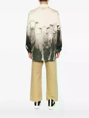 Moschino Print-detail Long-sleeve Shirt