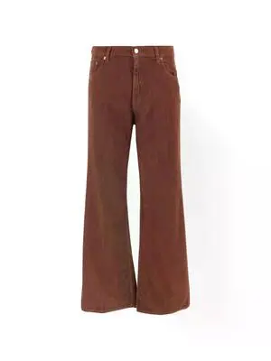 HAIKURE Corduroy Straight-leg Jeans - Brown