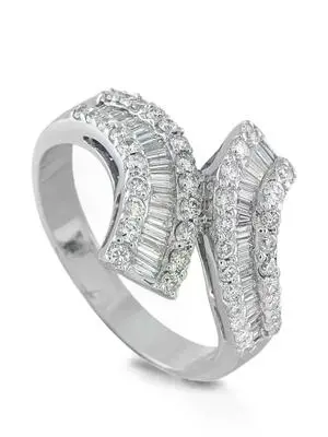 LB EXCLUSIVE 1.54 Carat Multi-cut Diamond Ring In 14k White Gold - Silver