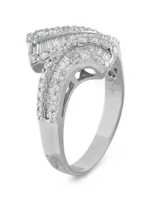 LB EXCLUSIVE 1.54 Carat Multi-cut Diamond Ring In 14k White Gold
