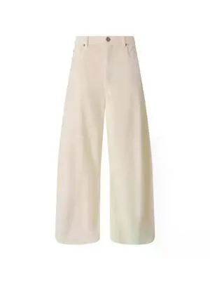 Pinko Corduroy Panelled Trousers - Neutrals