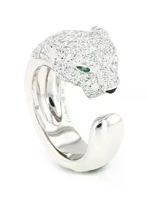 Cartier 2011 Panthère Emerald And Diamond Ring