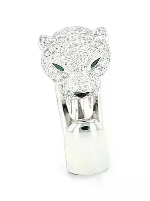 Cartier 2011 Panthère Emerald And Diamond Ring