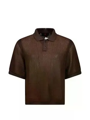 JORDAN Flight Open-knit Polo Shirt
