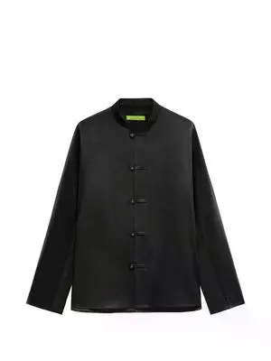 Shanghai Tang Frog-fastening Shirt - Black