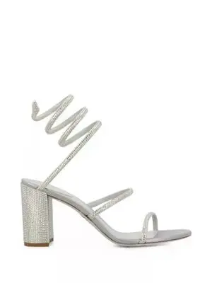 Rene Caovilla Cleo Crystal-embellished Sandals - Silver