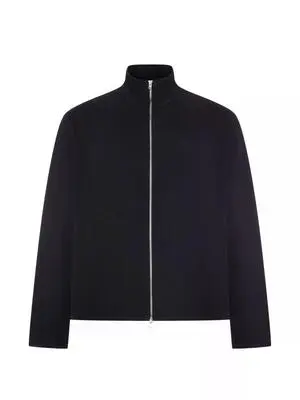 Our Legacy Shrunken Zip-up Funnel-neck Sweater - Black