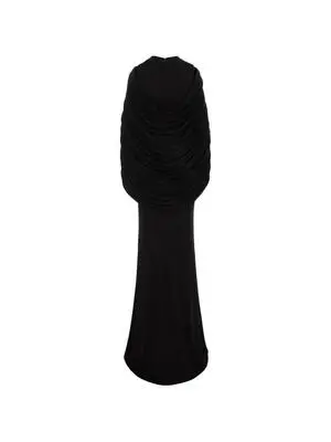 SEEN USERS Fallen Angel Ruched-sleeve Maxi Dress