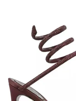 Rene Caovilla Cleo Crystal-embellished Sandals - Brown