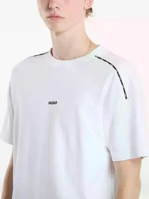 Hugo Noah Logo-print Tape-detail T-shirt
