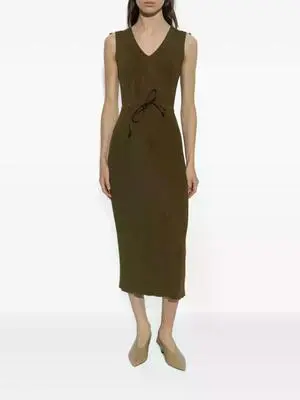 Max Mara Belted Midi Dress