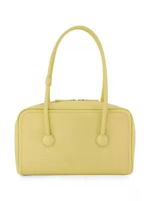 MARGESHERWOOD Soft Boston Leather Shoulder Bag - Yellow
