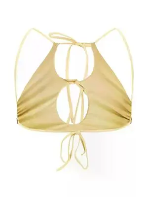 MAISON ANAMI Reversible Cut-out Bikini Top