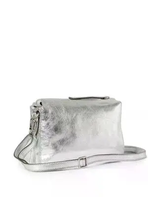 SKYTOS New Ale Pebbled Leather Shoulder Bag - Silver
