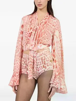 Roberto Cavalli Leopard-print Blouse