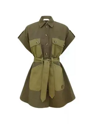 Zimmermann Belted Mini Dress - Green