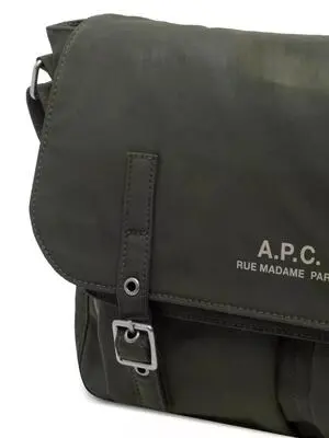 A.p.c. Archive Buckle Shoulder Bag - Green