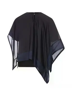 Sacai Chiffon-overlay Shirt