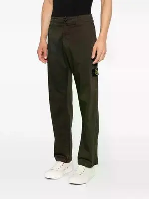 Stone Island Logo-patch Belt-loop Trousers