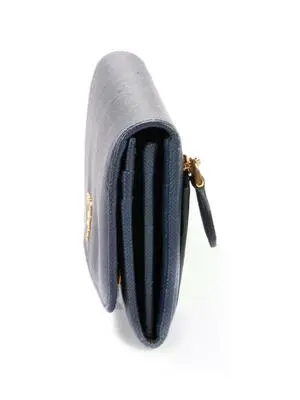 Prada Saffiano Flap Continental Wallet