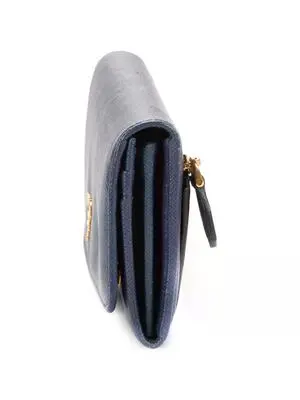 Prada Saffiano Flap Continental Wallet
