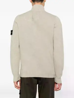 Stone Island Logo-patch Long-sleeve Sweater