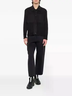 CFCL Fluted Texture Shirt-collar Cardigan