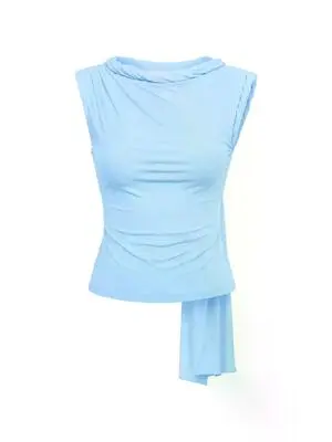 AXEL 113 Tiana Twisted-trim Top - Blue