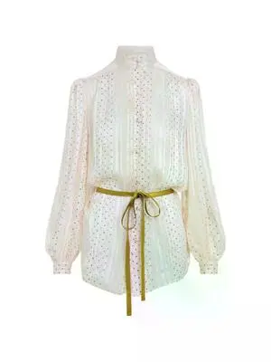 Valentino Garavani Star-print Silk Blouse