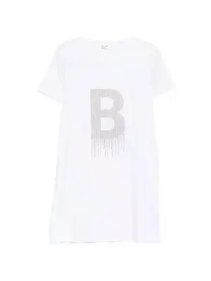 BLUGIRL Crystal Embellishment Mini Dress - White