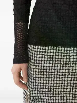 LANVIN High-neck Top In Wool And Mohair