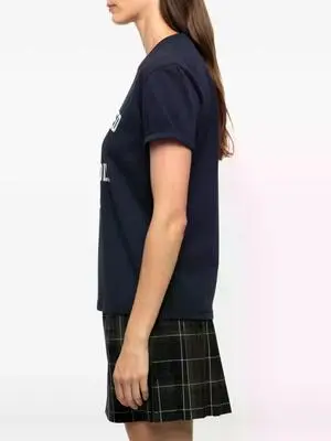 Zadig&Voltaire Strass-embellished Slogan Print T-shirt - Blue