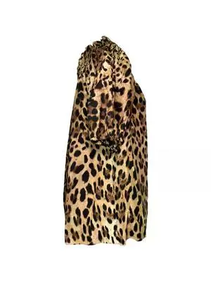 Dolce & Gabbana Leopard-print Off-shoulder Top