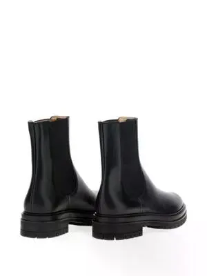 GIANVITO ROSSI Elastic-panel Leather Chelsea Boots