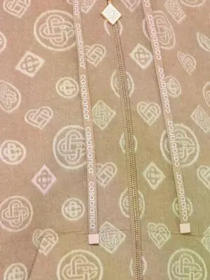 Casablanca Monogram Pattern Wool Hoodie