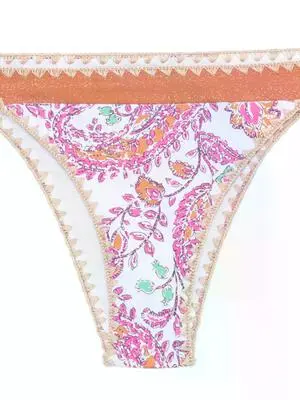 BANANA MOON Paisley-print Side-tie Bikini Bottoms