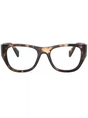 Prada Geometric-frame Glasses - Brown