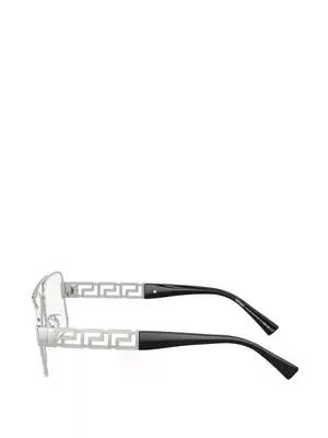 Versace Rectangle Logo Full Rim Eyeglasses