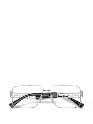 Versace Rectangle Logo Full Rim Eyeglasses