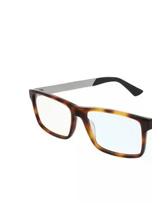 Gucci Rectangular Tortoiseshell Effect Frames