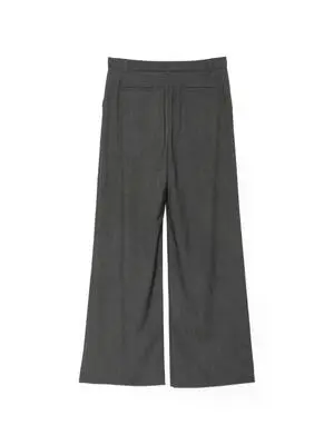 BLUGIRL Pleated Logo-button Trousers